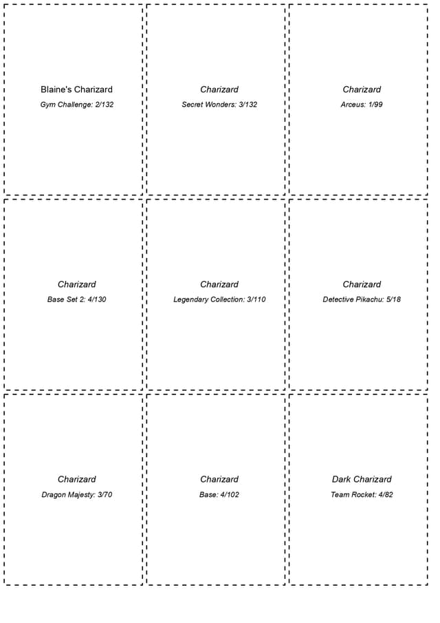 Myllection - Descarga Proxies de Cartas Pokémon & Placeholders para Carpeta